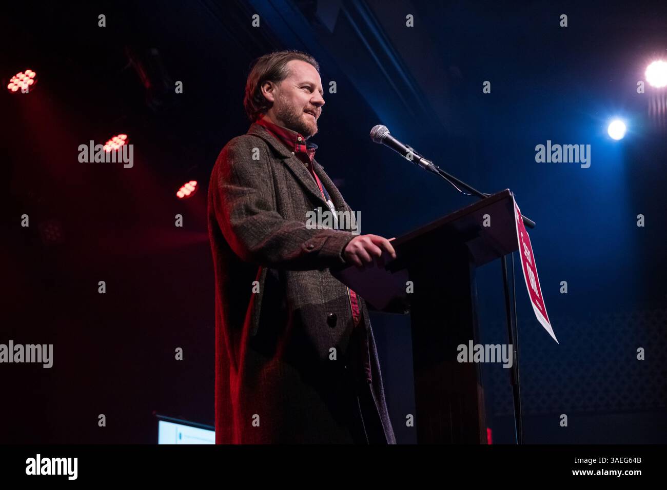 Vancouver, British Columbia, Canada. 6th Apr, 2025. Sean Orr of COPE ...