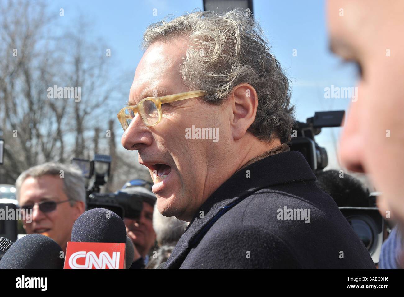 March 12, 2012 - Oyster Bay, New York, U.S. - JOHN WITHEROW, the editor of The Sunday Times of ...