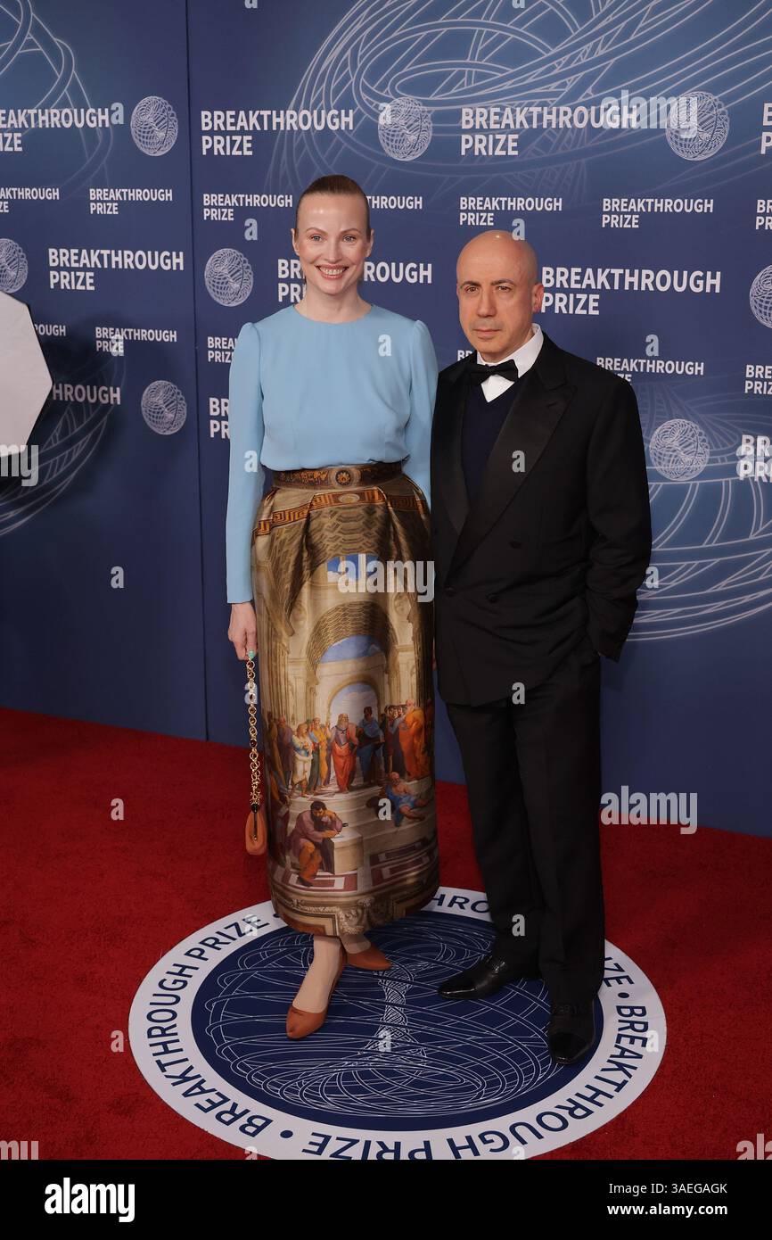 Julia Milner, Yuri Milner attend the 11th Breakthrough Prize Ceremony ...