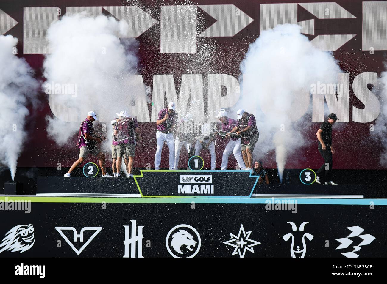 Doral, USA. 06th Apr, 2025. The Ripper GC team celebrate their team win ...