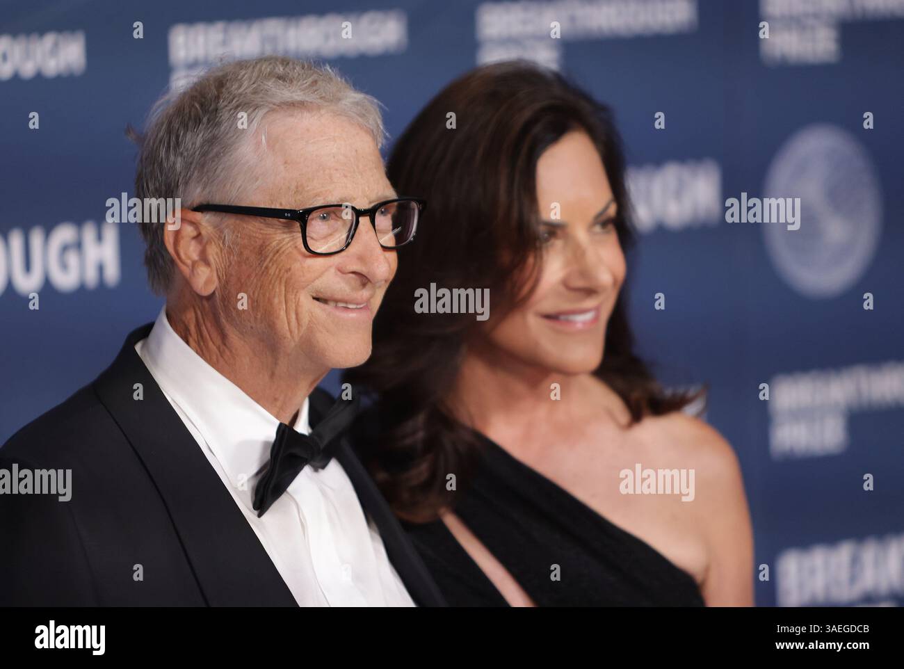 Bill Gates, Paula Hurd attend the 11th Breakthrough Prize Ceremony at ...