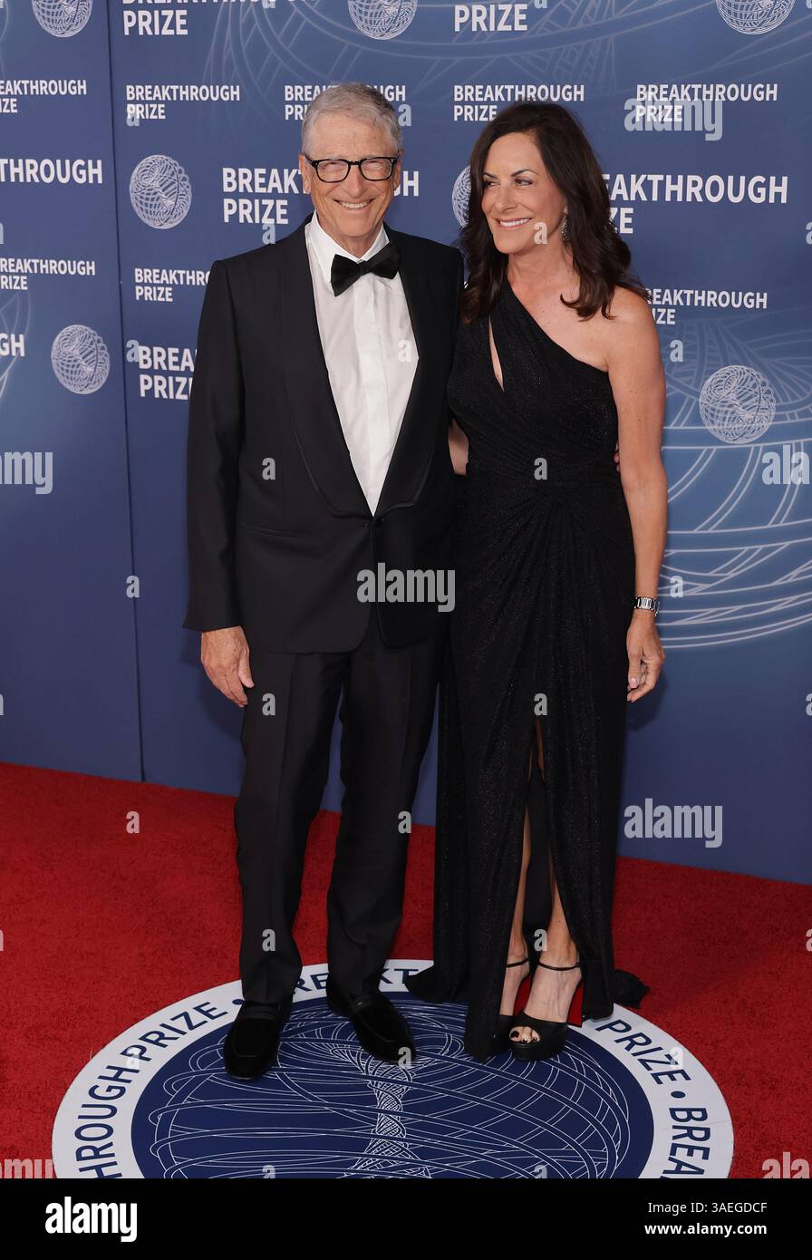 Bill Gates, Paula Hurd attend the 11th Breakthrough Prize Ceremony at ...