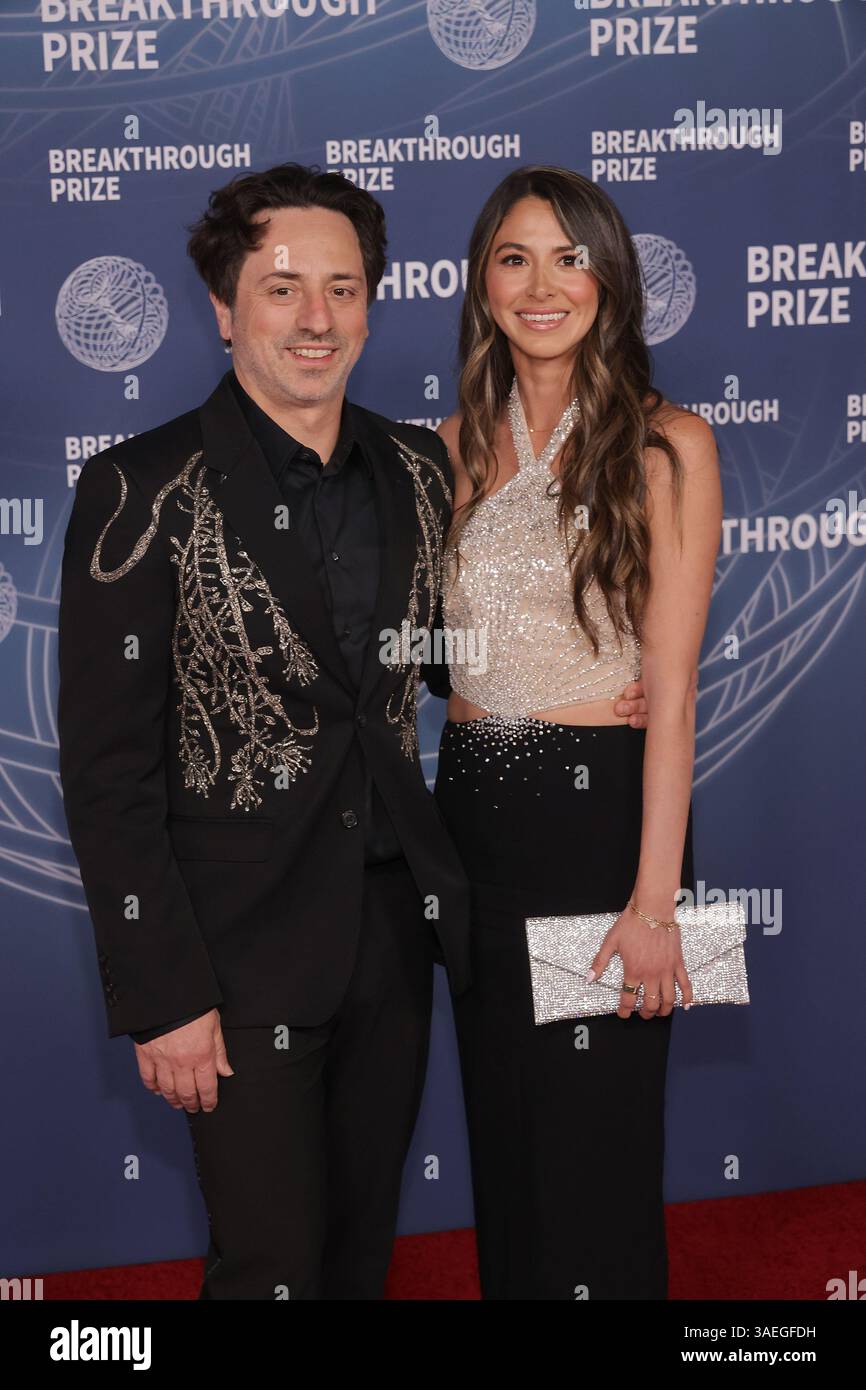 Sergey Brin, Gerelyn Gilbert-Soto attend the 11th Breakthrough Prize ...