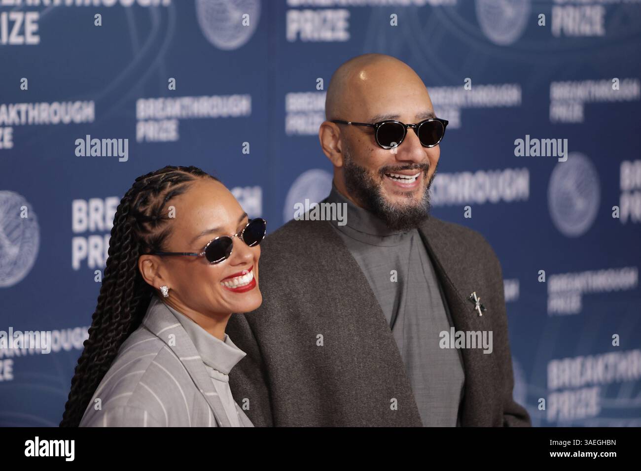 Santa Monica, USA. 06th Apr, 2025. Alicia Keys, Swizz Beatz attend the ...