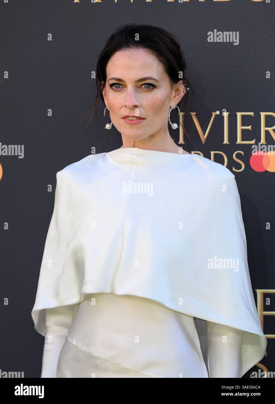 London, UK. April 6th, 2025. Lara Pulver arriving at The Olivier Awards ...