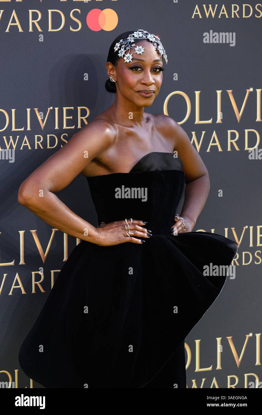 London, UK. April 6th, 2025. Beverley Knight arriving at The Olivier ...