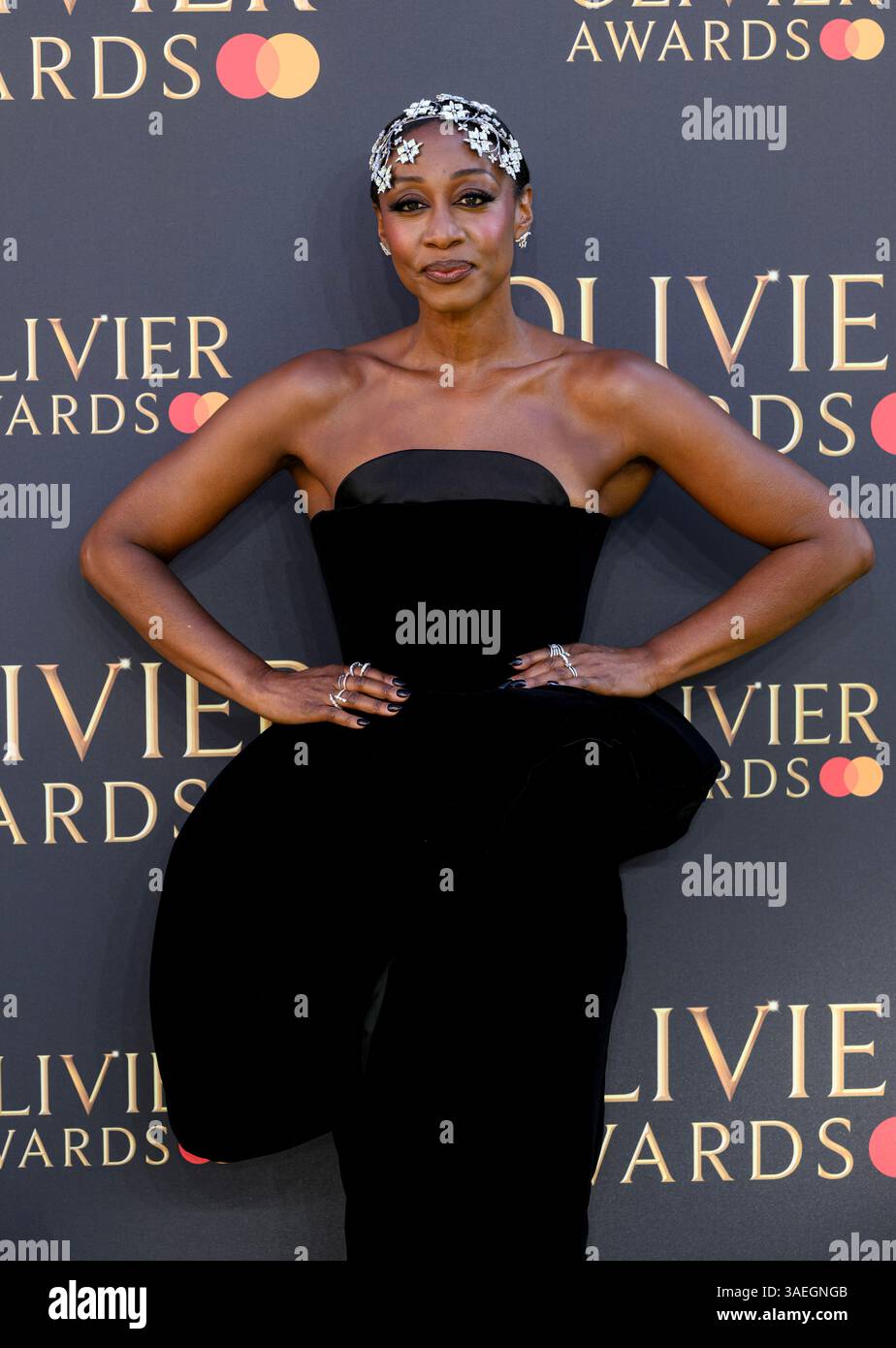 London, UK. April 6th, 2025. Beverley Knight arriving at The Olivier ...