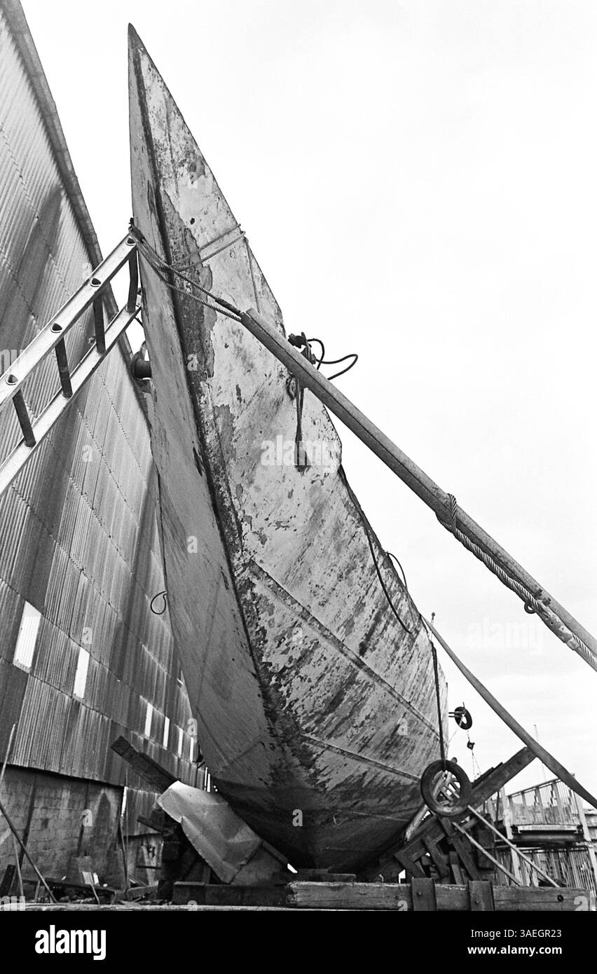 J class yacht rebuild Black and White Stock Photos & Images - Alamy