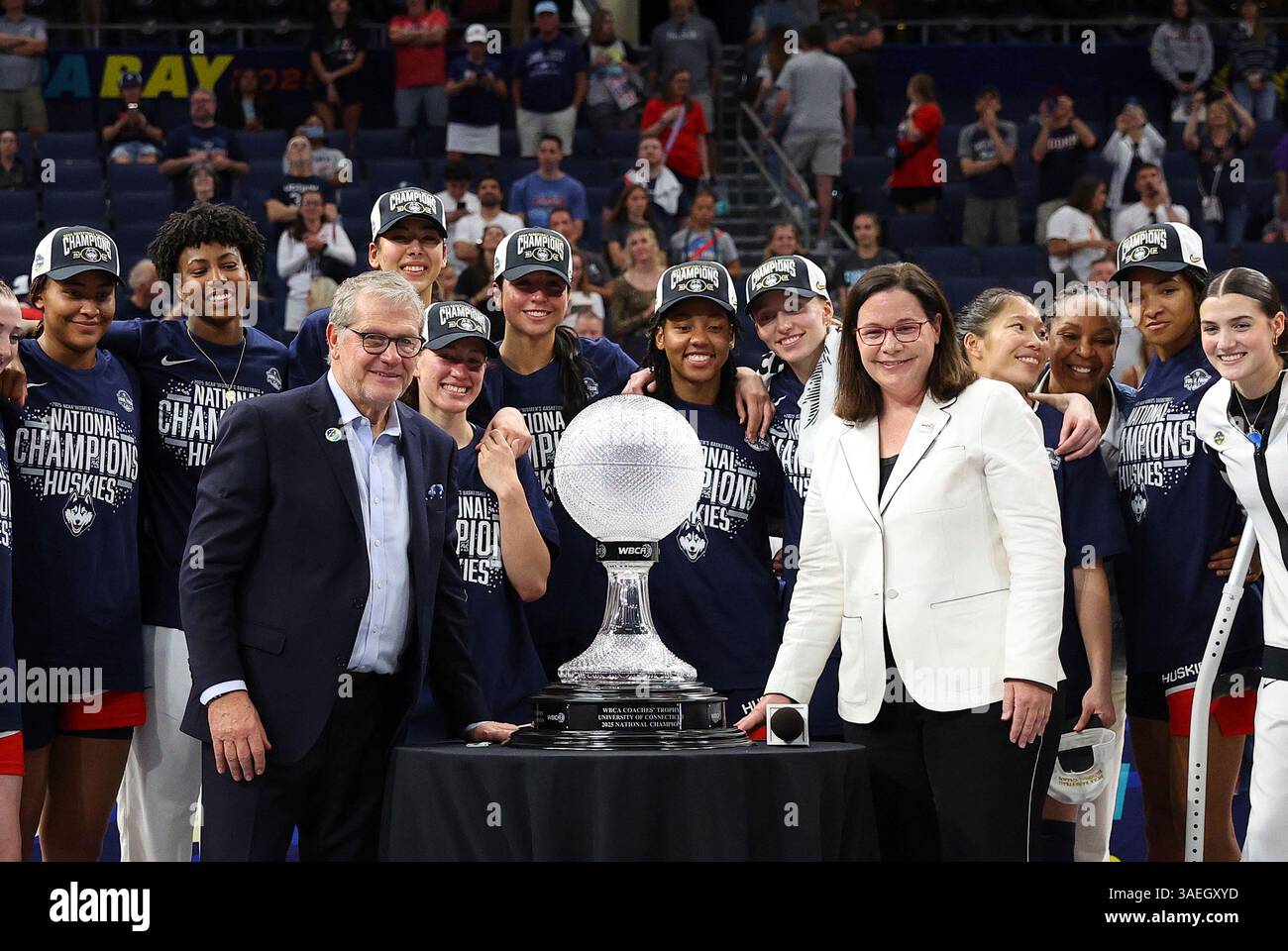 TAMPA, FL - APRIL 06: UConn Huskies head coach Geno Auriemma is ...