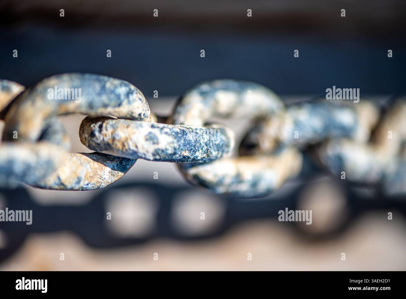 A detailed macro photograph capturing the corroded texture of a rusty ...