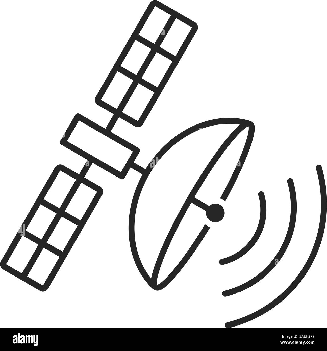 Data location icon outline Cut Out Stock Images & Pictures - Alamy