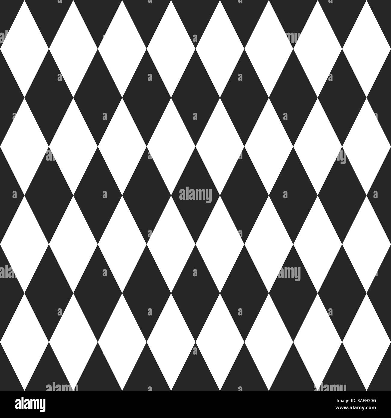 Checkered diamond seamless background pattern vector in black Stock ...