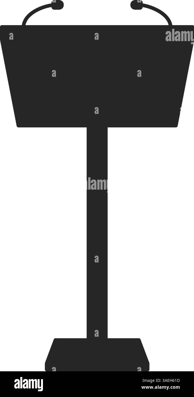 Microphone in modern conference Stock Vector Images - Alamy