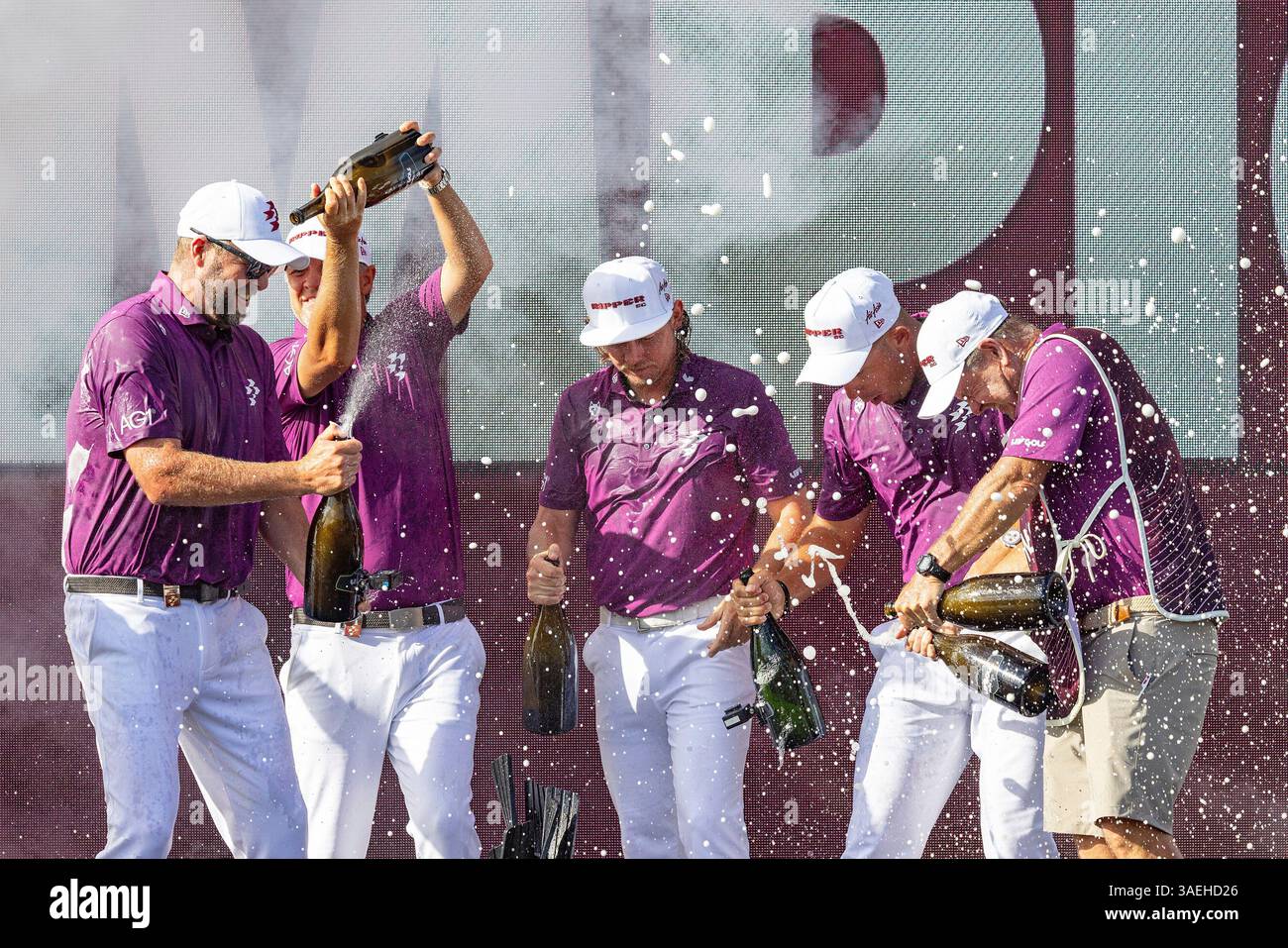 First place team champions, caddie, Lance Bailey, Matt Jones of Ripper ...