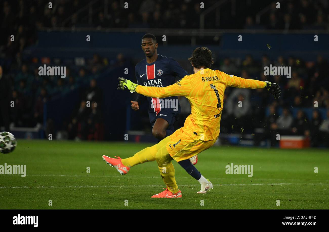 UEFA 2024 Champions League group 16 match between Paris Saint-Germain ...