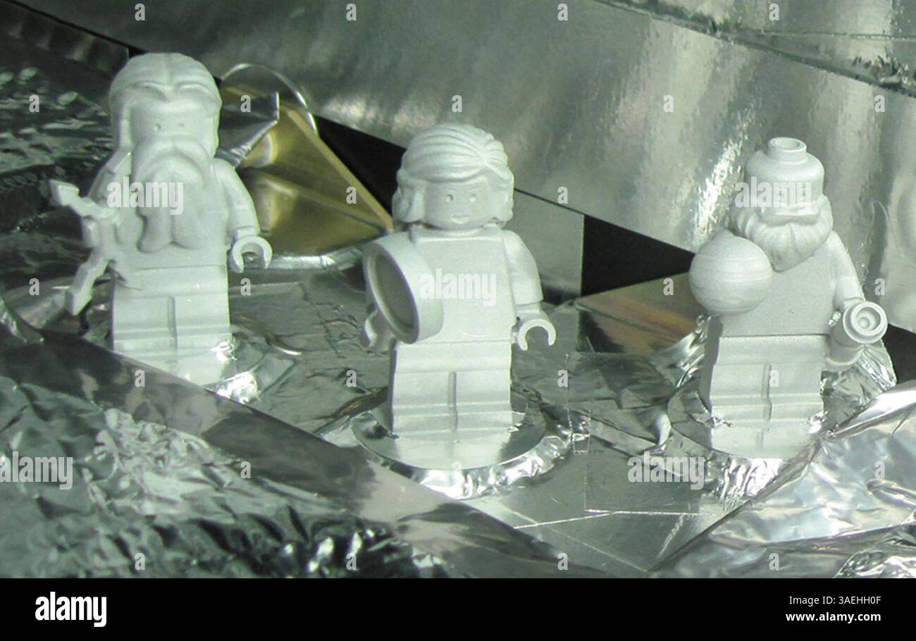 Aug. 4, 2011 - Three LEGO figurines representing the Roman god Jupiter ...