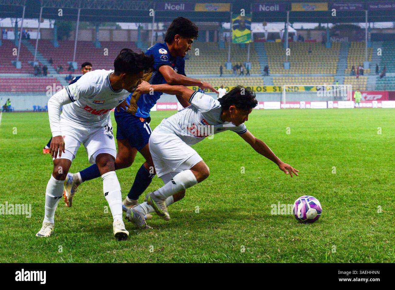 April 6, 2025, Kathmandu, Bagmati, Nepal: From left: ABHISHEK LIMBU (Chitwan), RITIK KHADKA ...