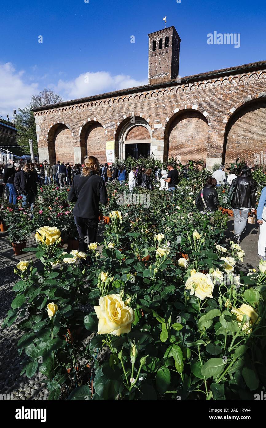 Milan, Italy. 07th Apr, 2025. Milan, The Flora et Decora spring market ...