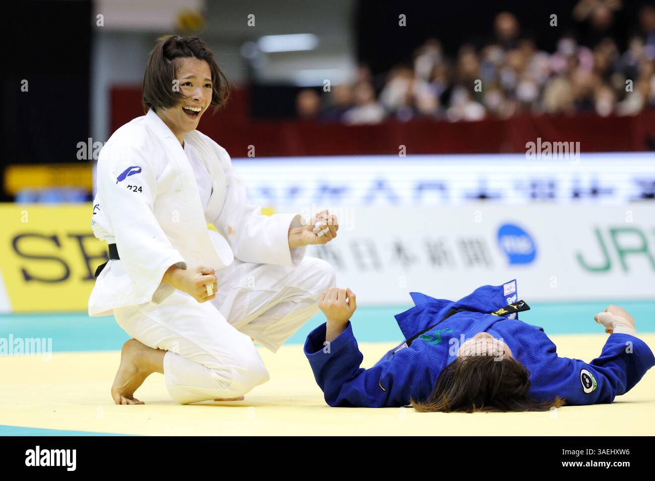 (L-R) Uta Abe, Kisumi Omori, APRIL 5, 2025 - Judo : All Japan Selected Judo Championships Women ...