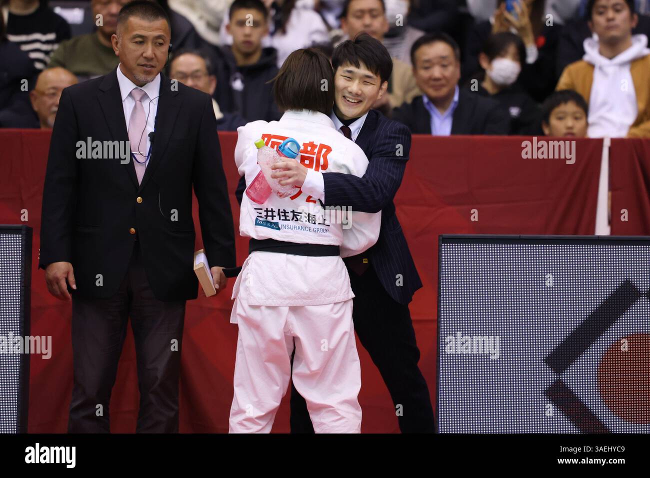 Fukuoka Kokusai Center, Fukuoka, Japan. 5th Apr, 2025. (L-R) Uta Abe, Kazuki Mori, APRIL 5, 2025 ...