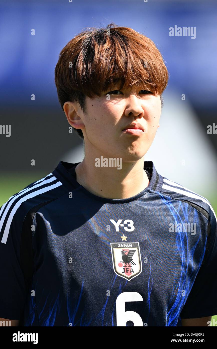 Osaka, Japan. Credit: MATSUO. 6th Apr, 2025. Toko Koga (JPN) Football ...