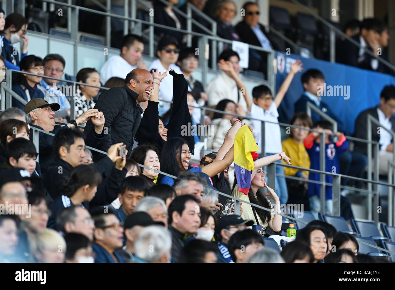 Osaka, Japan. Credit: MATSUO. 6th Apr, 2025. Fans (COL) Football/Soccer ...