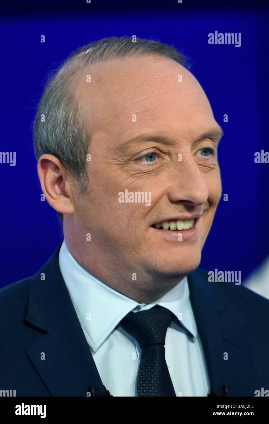 Laurent Marcangeli poses for pictures ahead of an interview for ...