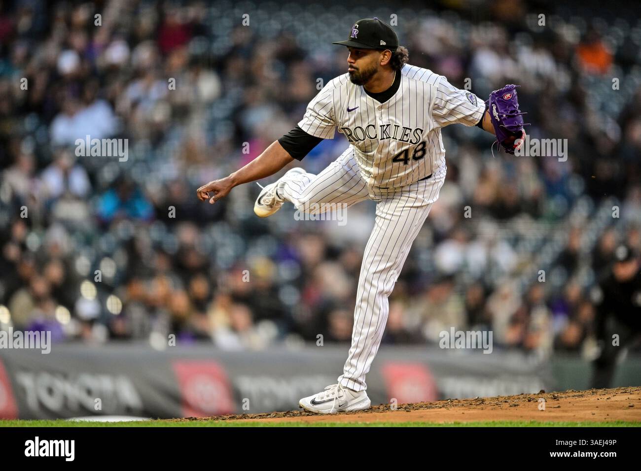 DENVER, CO - APRIL 5: Colorado Rockies pitcher Germán Márquez (48 ...