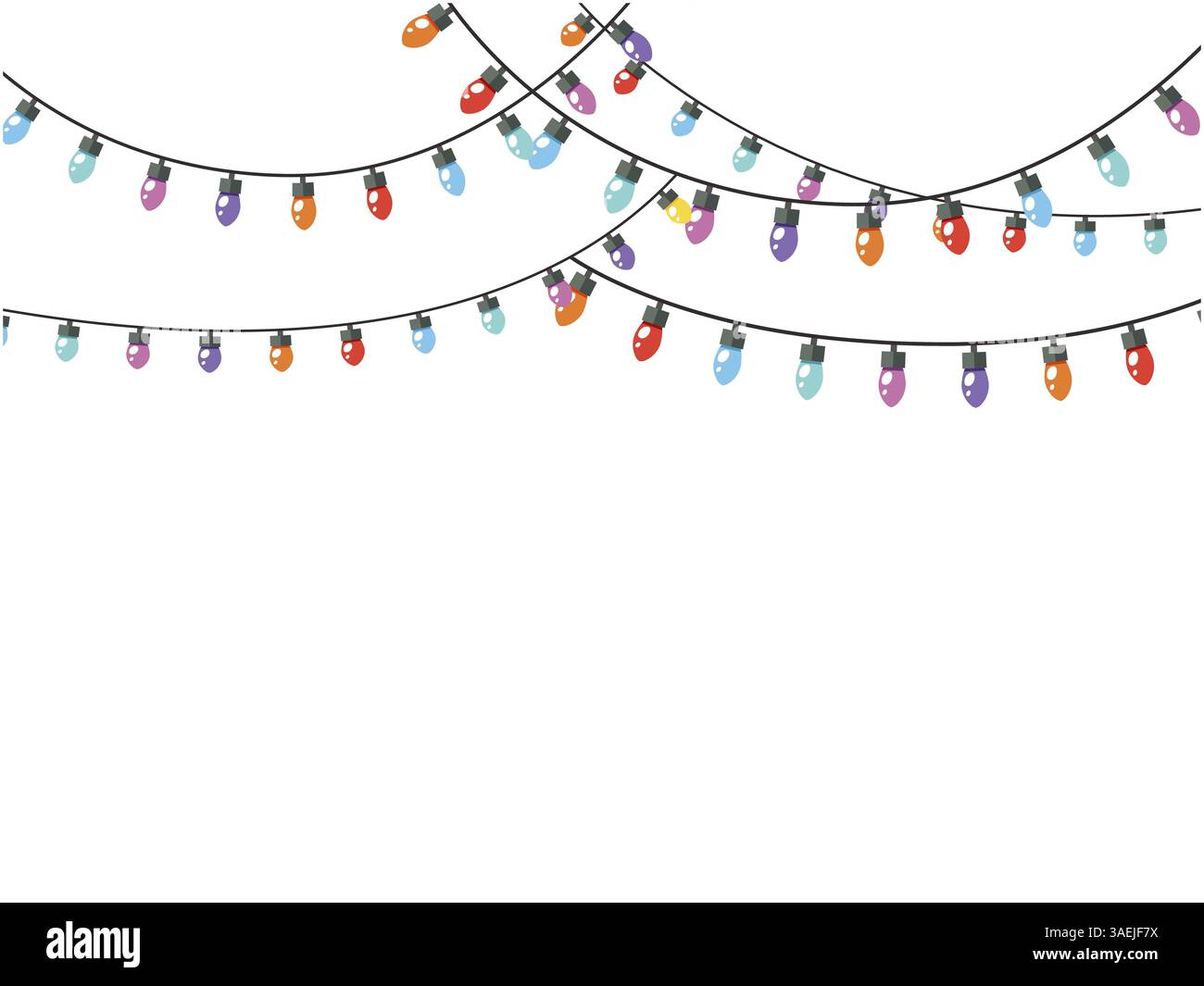 Garland multi colored light hi-res stock photography and images - Alamy