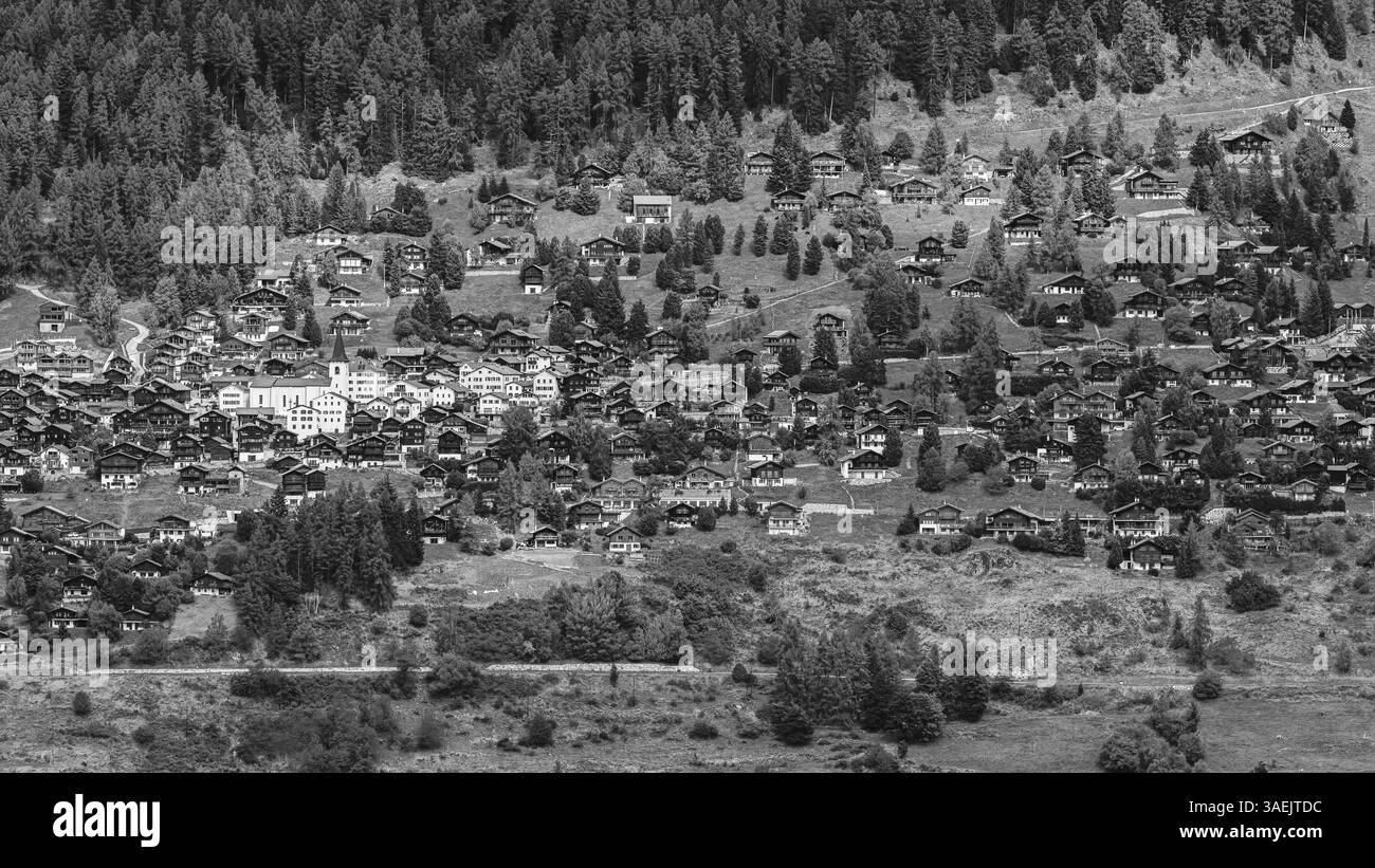 Pennine chain of alps Black and White Stock Photos & Images - Alamy