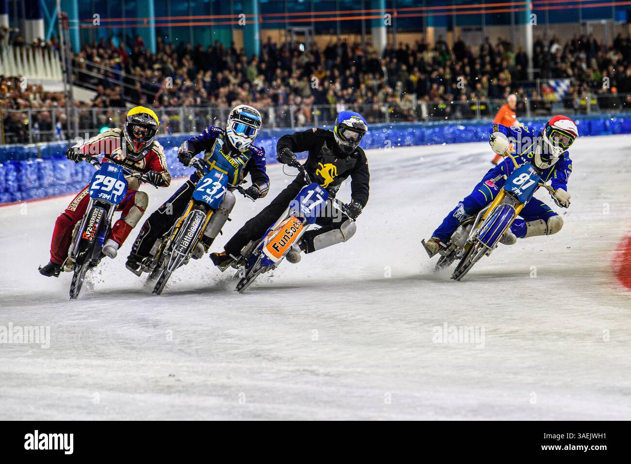 Heerenveen, Netherlands. 06th Apr, 2025. (L to R) Martin Posch (299) of ...