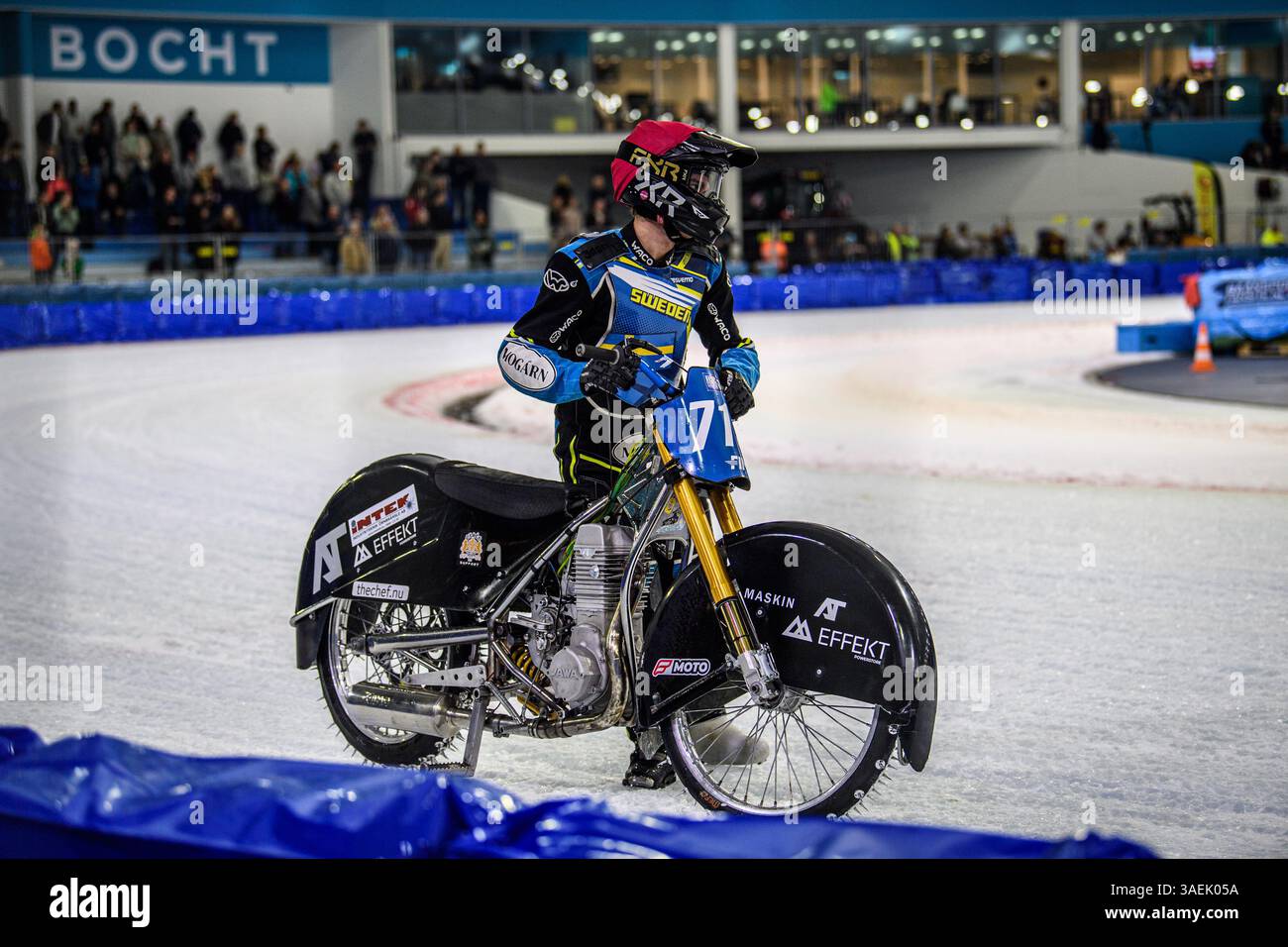 Heerenveen, Netherlands. 06th Apr, 2025. Filip Jäger (719) of Sweden ...