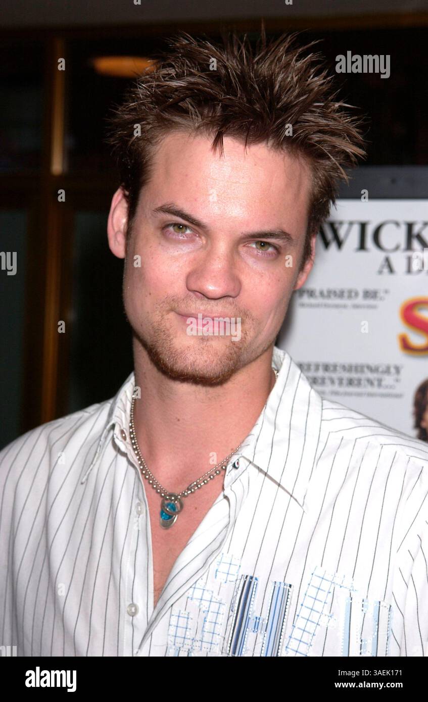 May 13, 2004; Los Angeles, CA, USA; Actor SHANE WEST at the 'Saved' LA Premiere held at Mann ...