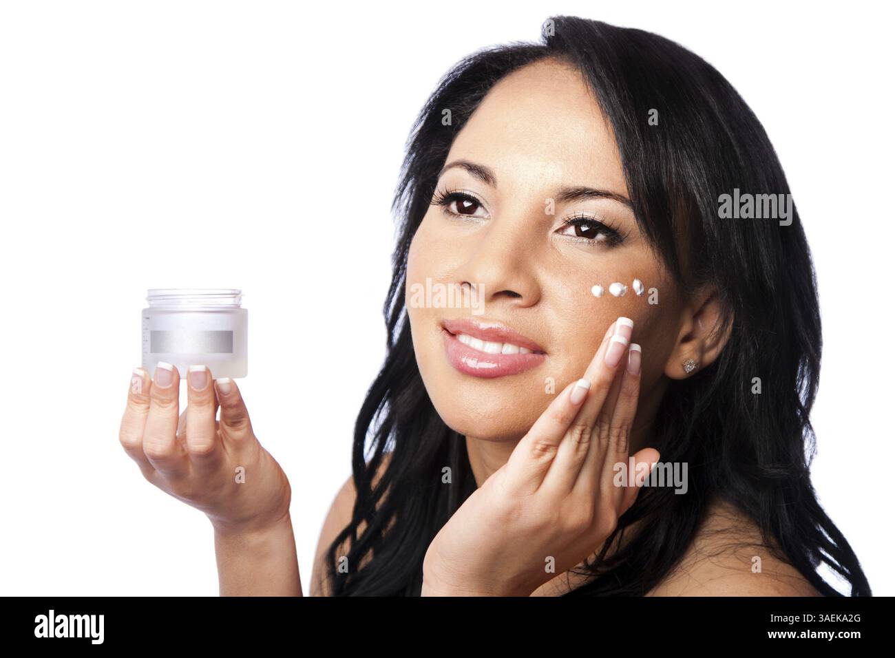 Facial skin Beauty treatment, beautiful face, skincare moisturizing exfoliating cream ...