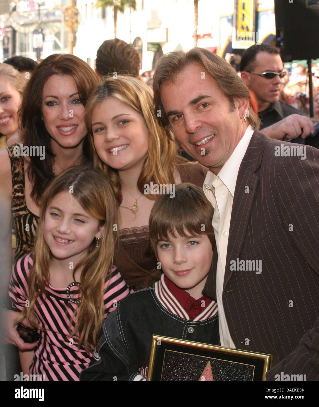 Jan 21, 2005; Hollywood, CA, USA; Band member JONATHAN CAIN and family ...