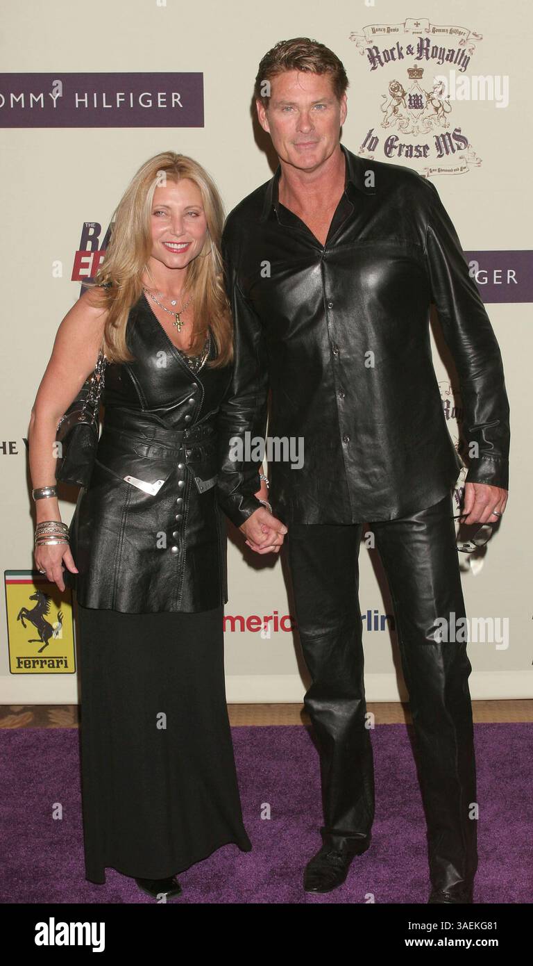 Apr 22, 2005; Los Angeles, CA, USA; Actor DAVID HASSELHOFF and wife ...