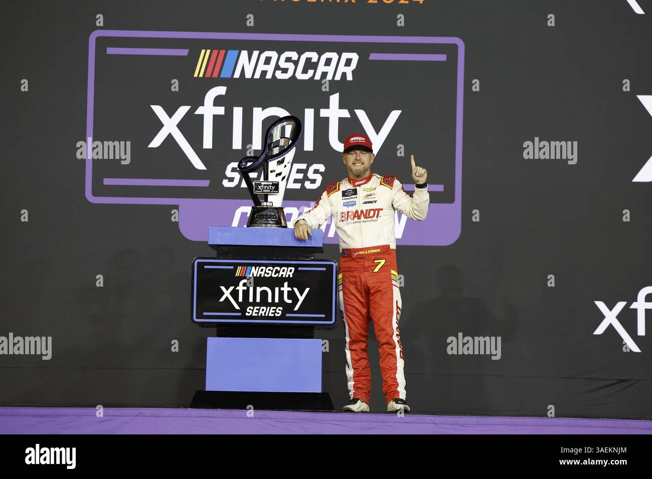JUSTIN ALLGAIER (7) wins the NASCAR Xfinity Series Championship Race at ...