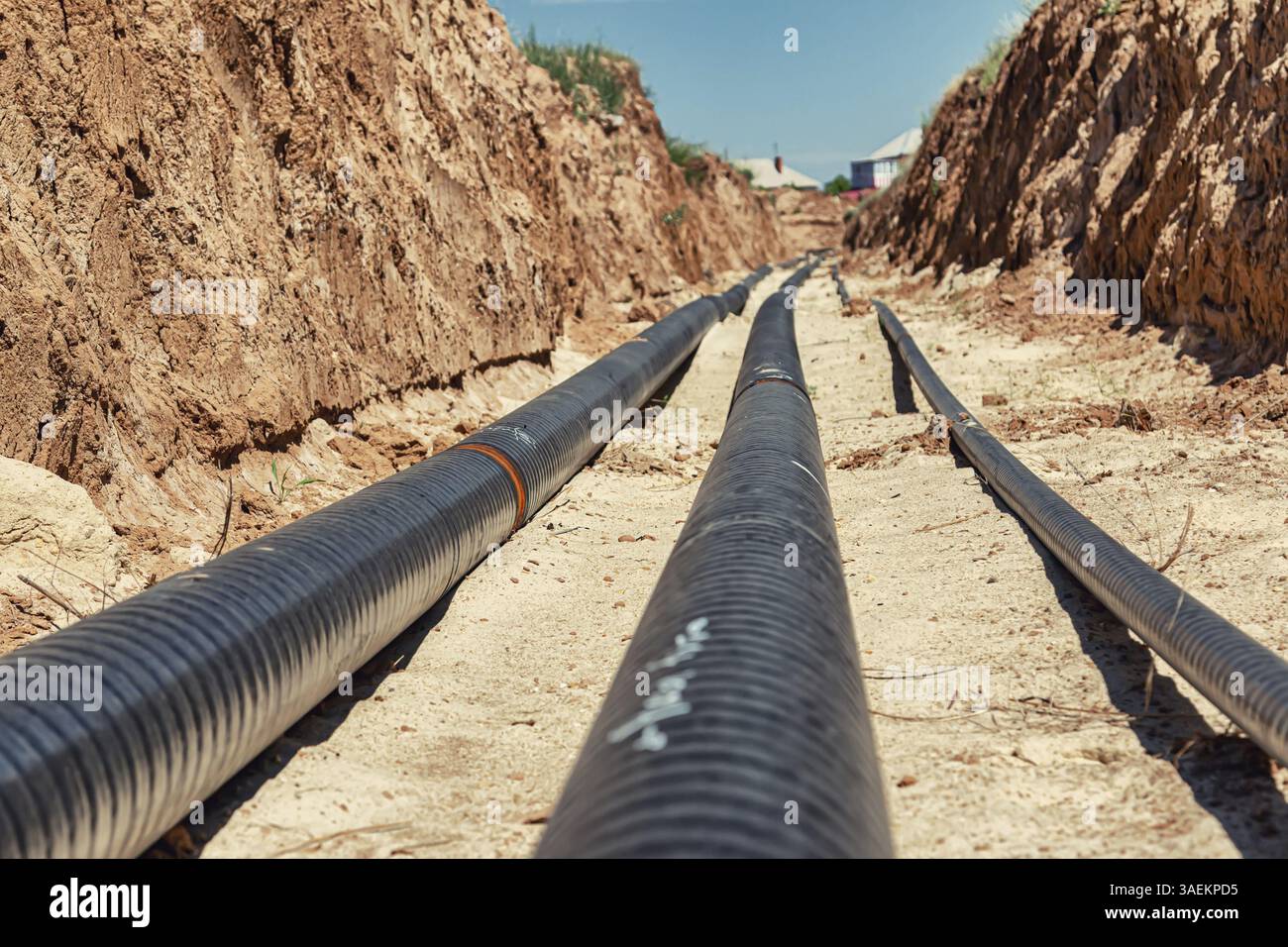 Welders in trench welding hi-res stock photography and images - Alamy