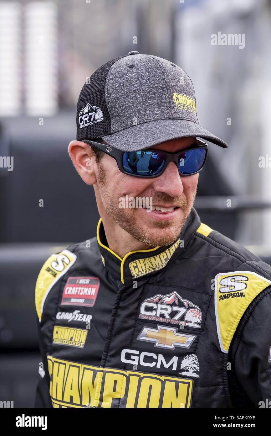 NASCAR Craftsman Truck Series driver, GRANT ENFINGER (9), prepares to ...