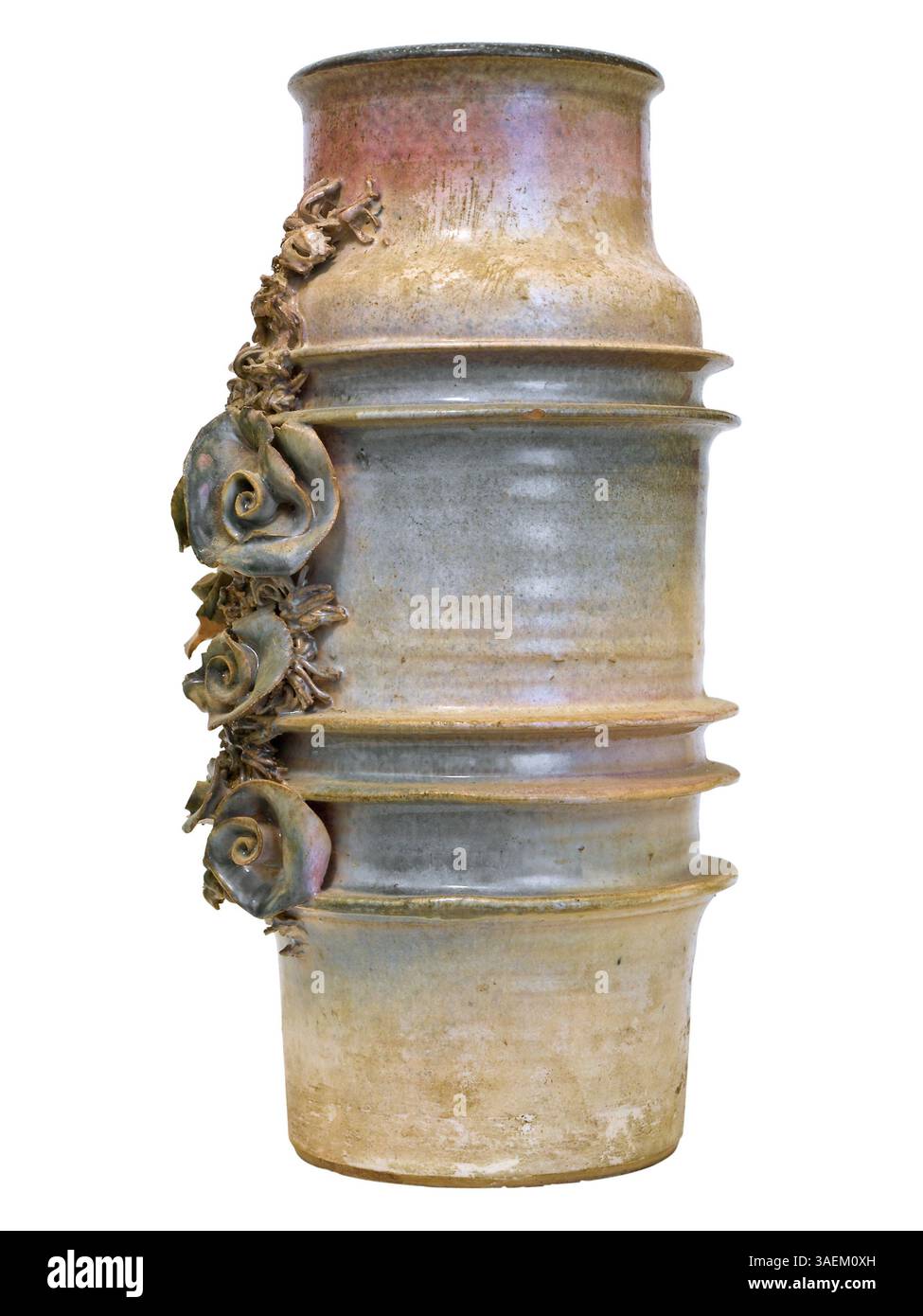 Single isolated vase without flowers against the white background Stock ...