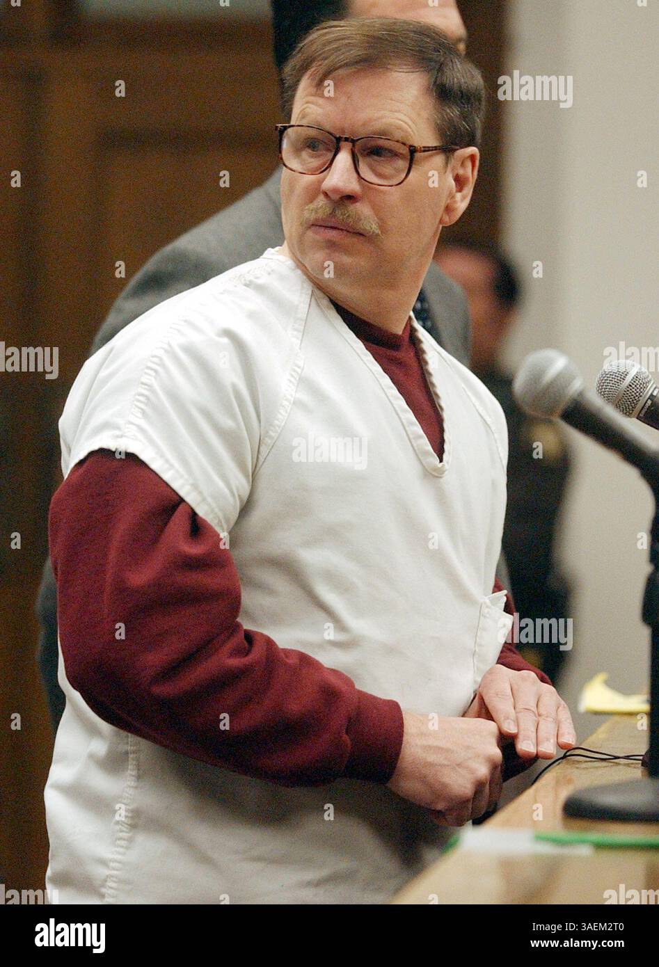 Dec 18, 2003; Seattle, WA, USA; Green River Killer GARY RIDGWAY looks ...