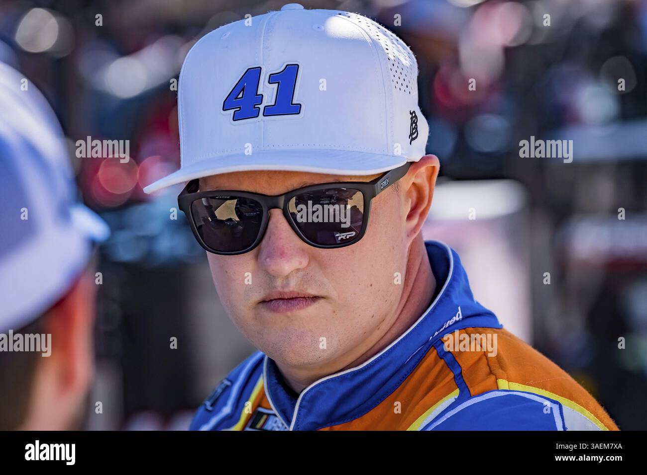 NASCAR Cup Series driver, RYAN PREECE (41), prepares to practice for ...
