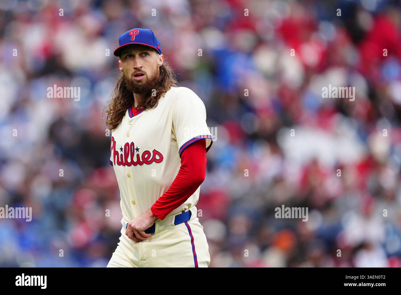 Philadelphia Phillies' Matt Strahm in action during a baseball game ...