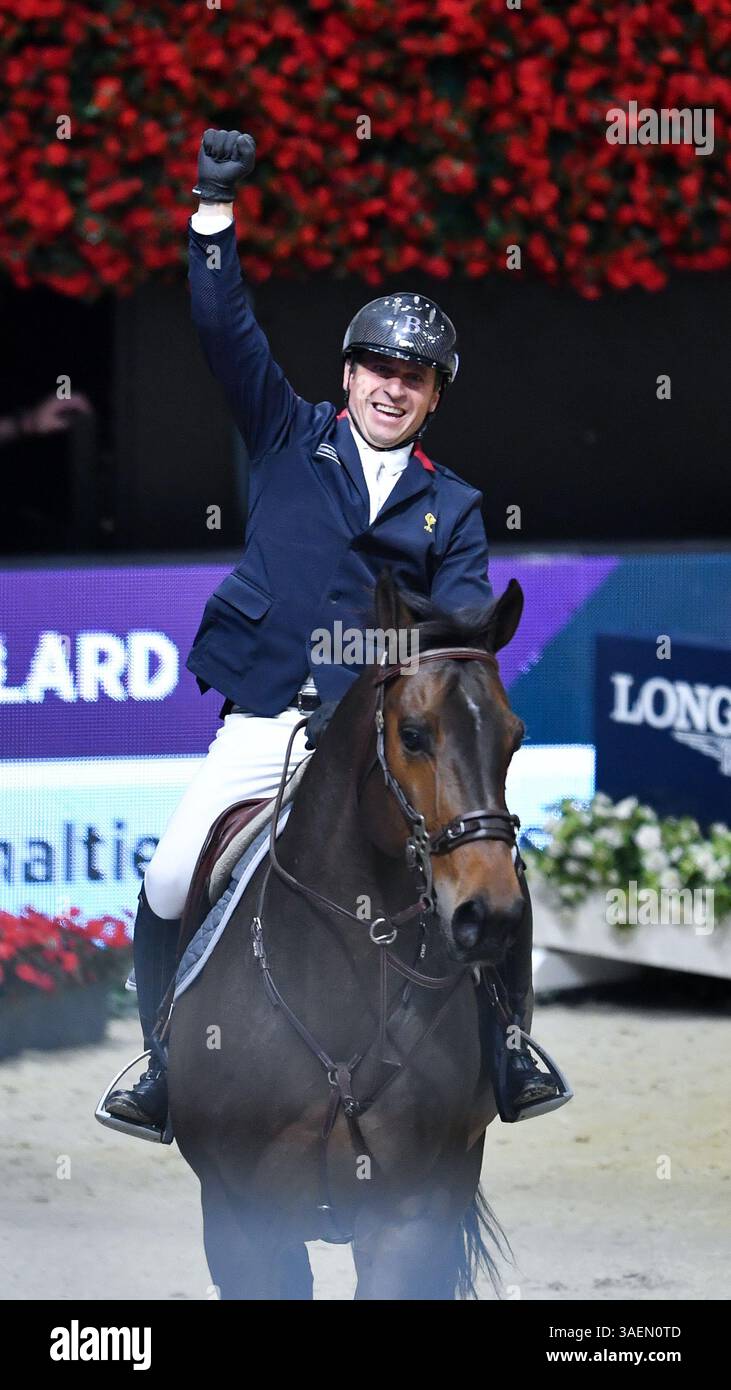 Basel, Switzerland. 6th Apr, 2025. Julien Epaillard of France reacts ...