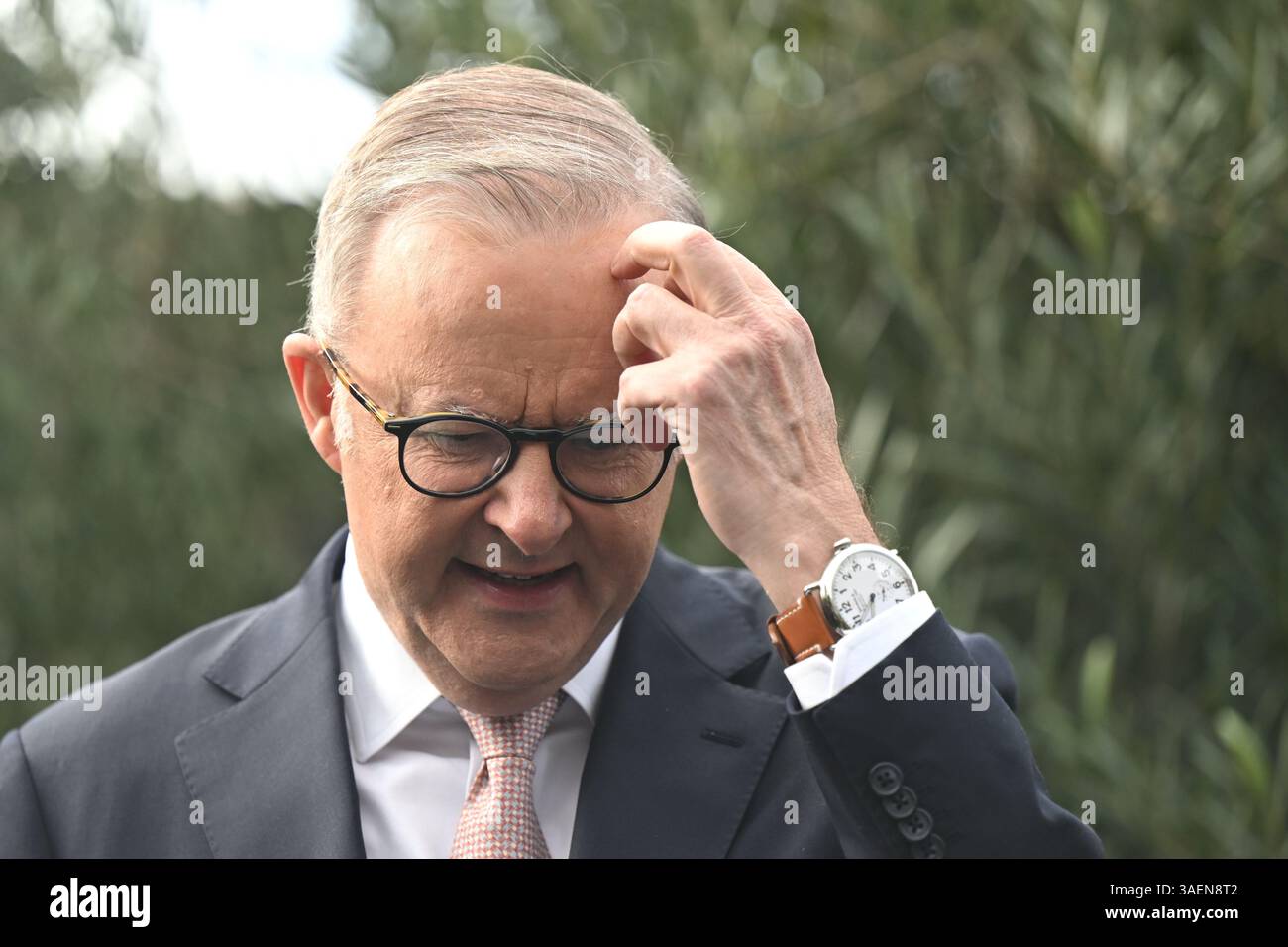 Melbourne, Australia. 07th Apr, 2025. Australian Prime Minister Anthony ...