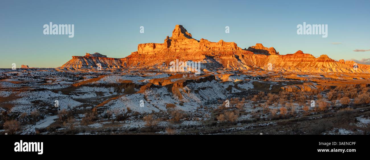Sunrise on Window Blind Peak in the northern San Rafael Swell Utah ...