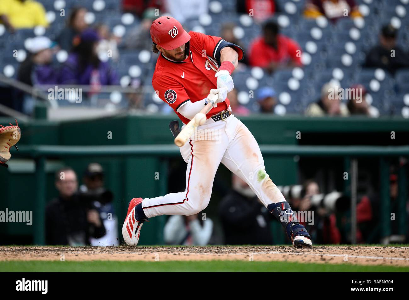 Washington Nationals' Dylan Crews in action during a baseball game ...