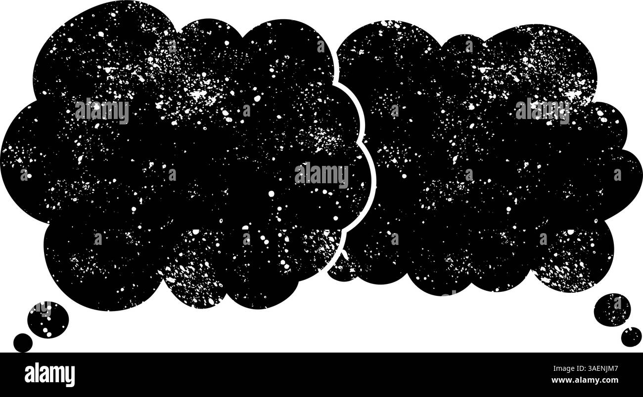 grunge rustic chat bubble vector illustration Stock Vector Image & Art ...