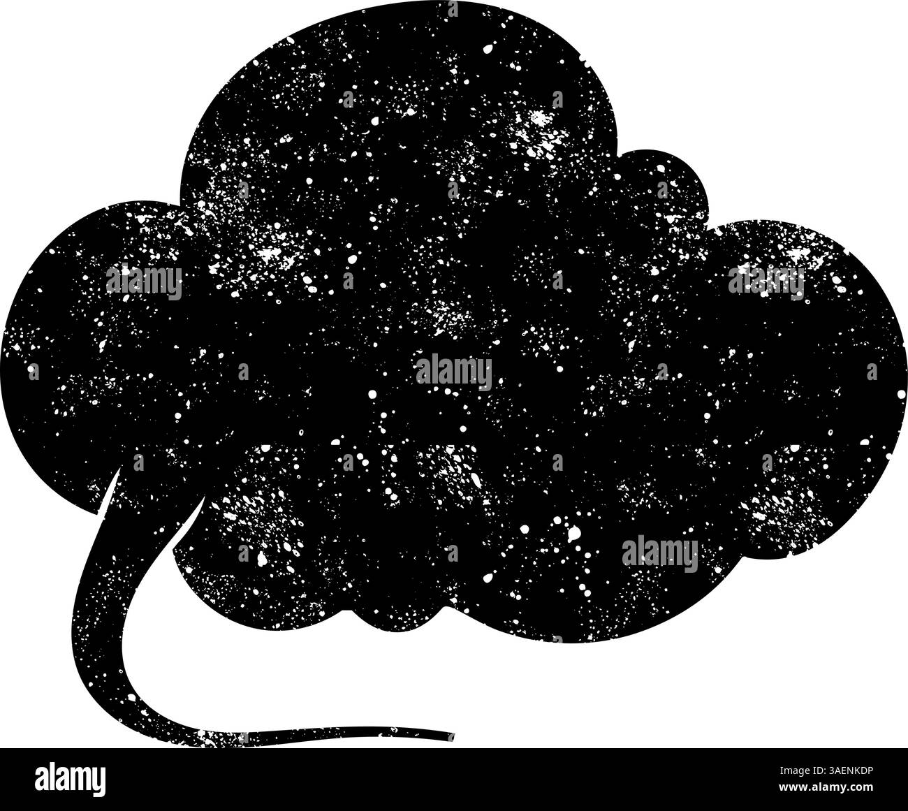 grunge rustic chat bubble vector illustration Stock Vector Image & Art ...