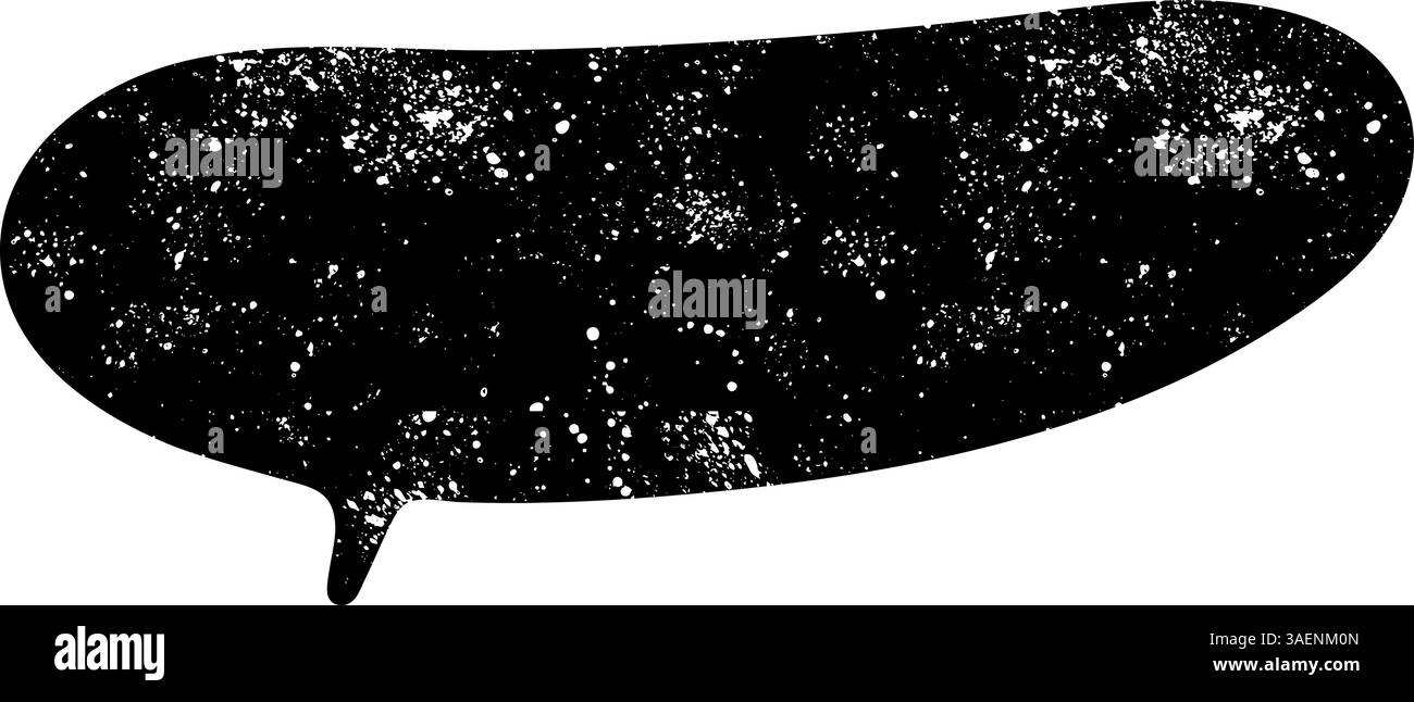 grunge rustic chat bubble vector illustration Stock Vector Image & Art ...